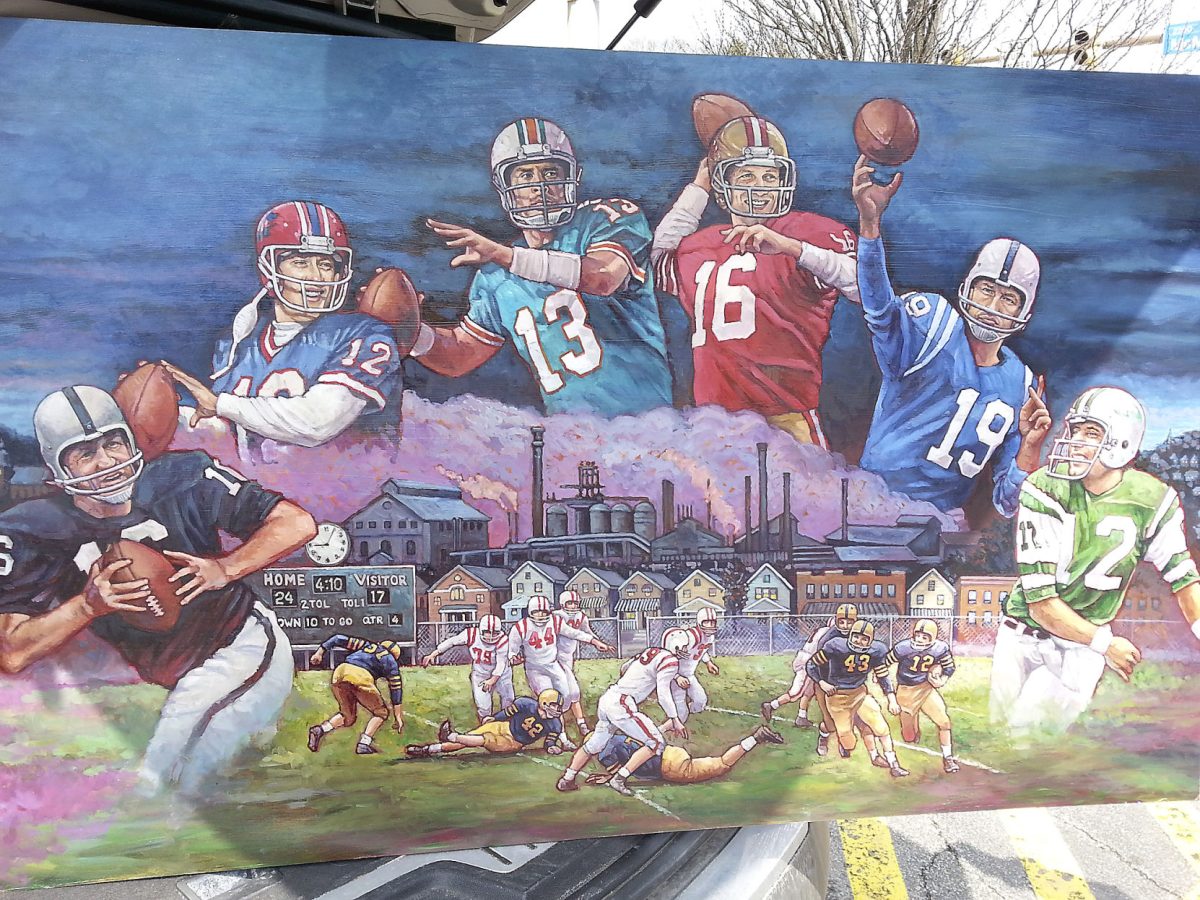 Quarterback painting latest from USC artist - The Almanac
